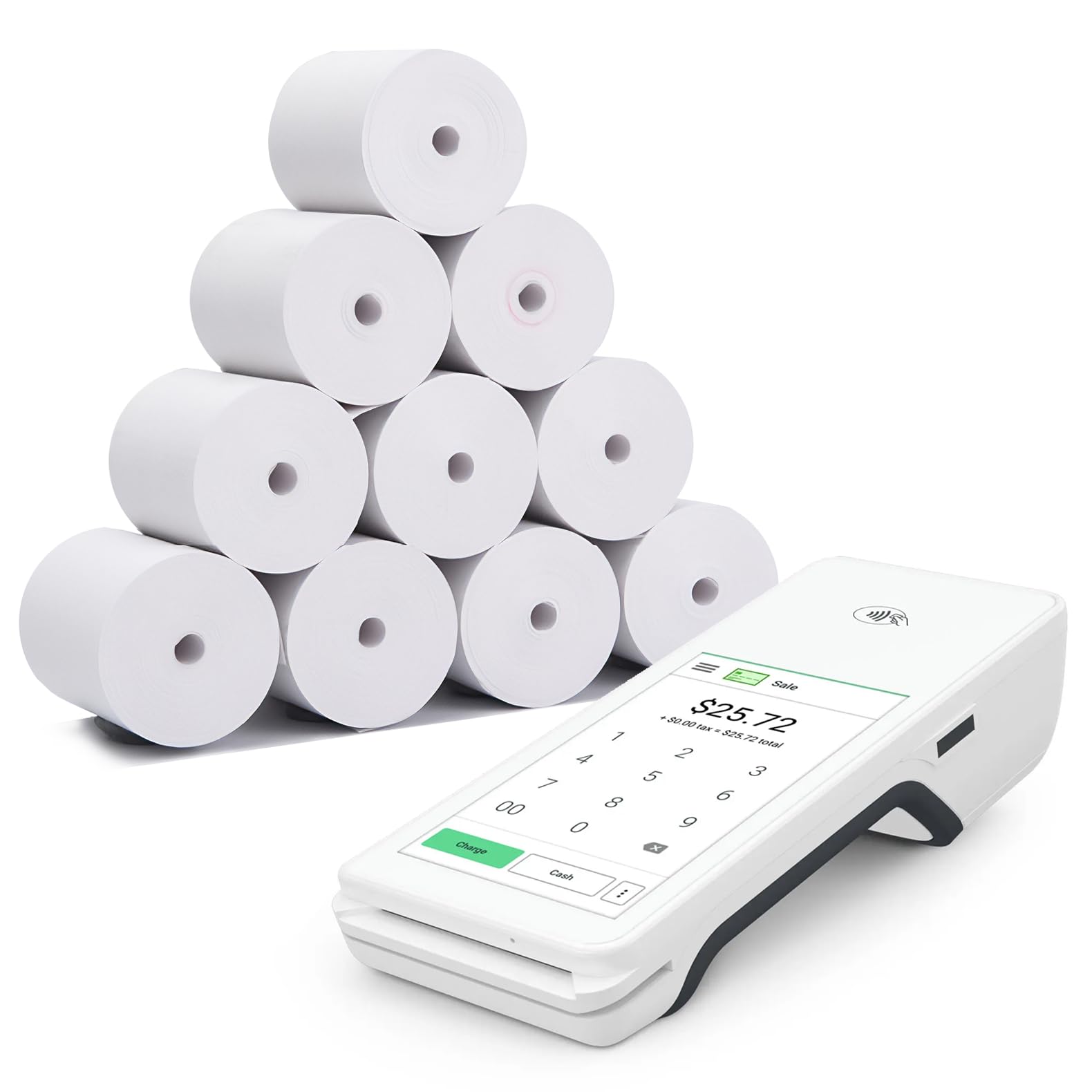 OTPOS for Clover Flex Handheld Receipt Paper Rolls, 2-1/4"W x 75'L with ...