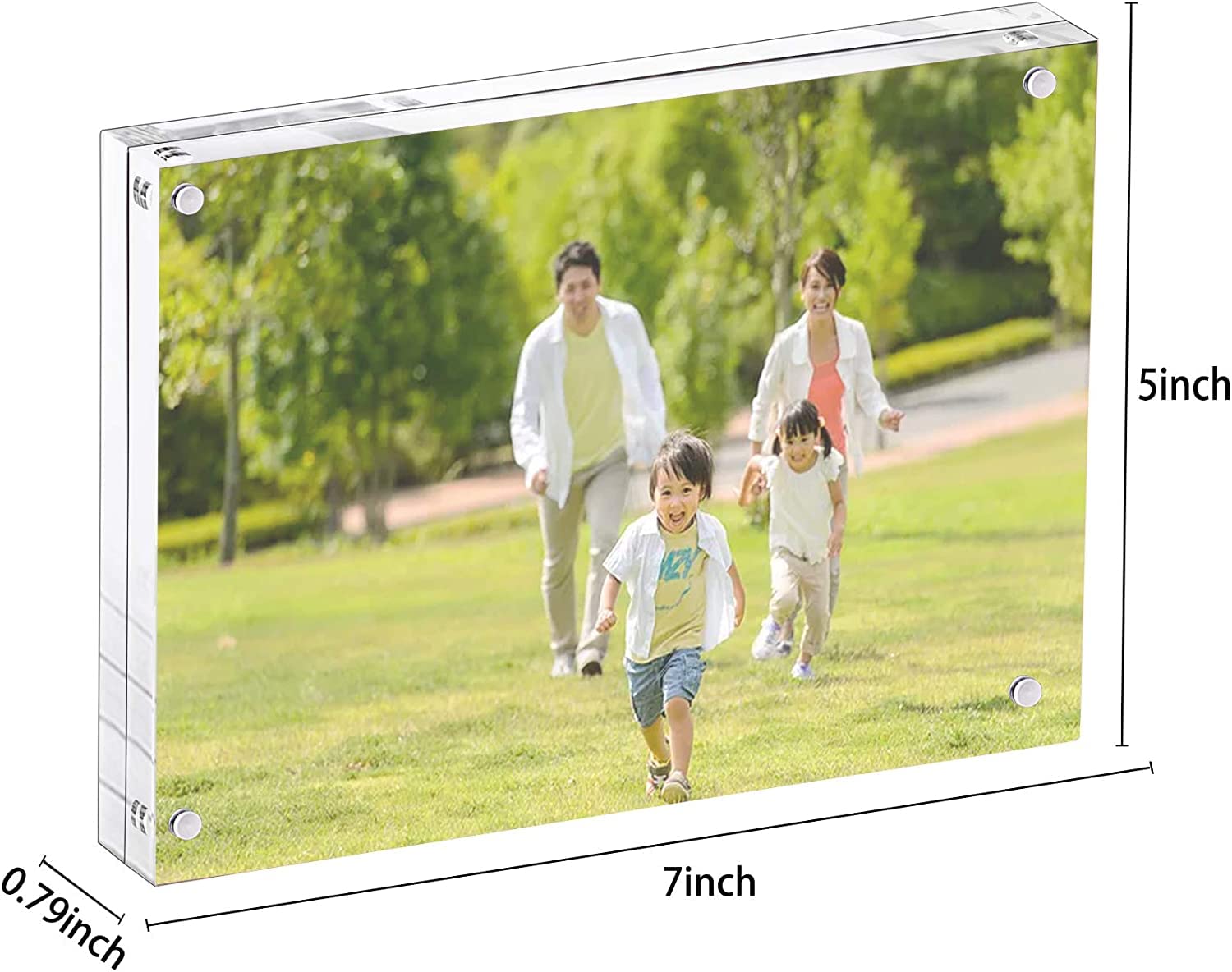 Snapklik.com : 5x7" Picture Frame,Clear Acrylic Photo Frames, Magnetic ...