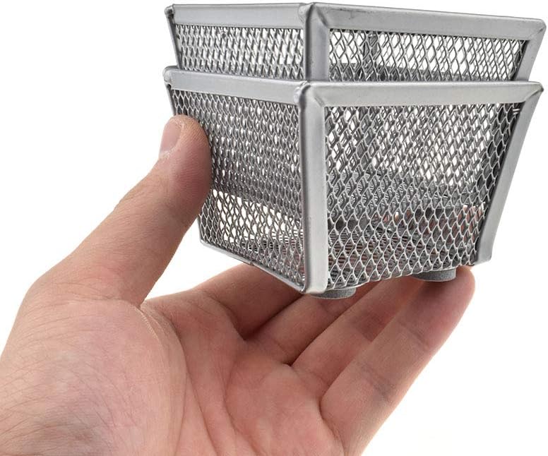 Amazon.com : HAHIYO Stackable Paper Clip Mesh Holder cup 2.2" Height 2 ...