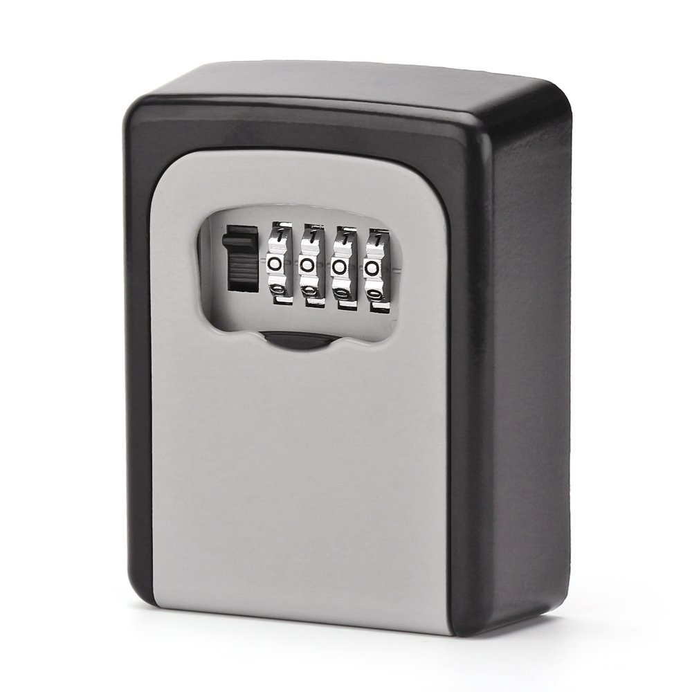 Buy ALLOMN Key Lock Box, Key Safe Storage Lock Box Wall ed Combination ...