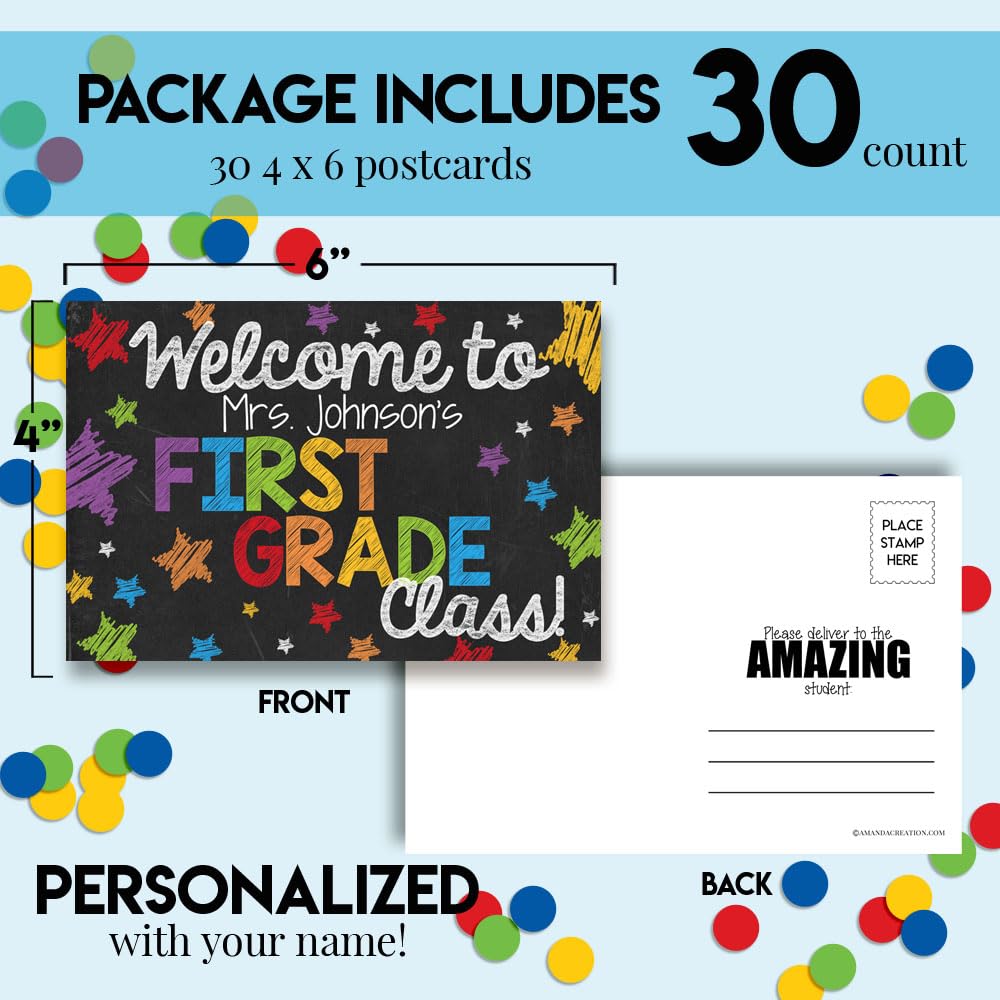 Welcome To 1st Grade Postcards