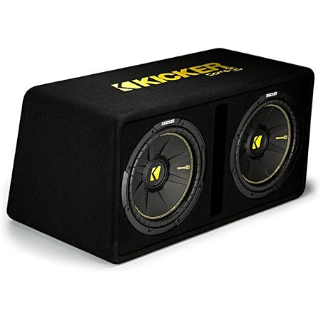 Amazon.com: KICKER 44VCWC124 600w 12" Loaded Ported Subwoofer Enclousre 4-Ohm CompC Sub Box ...