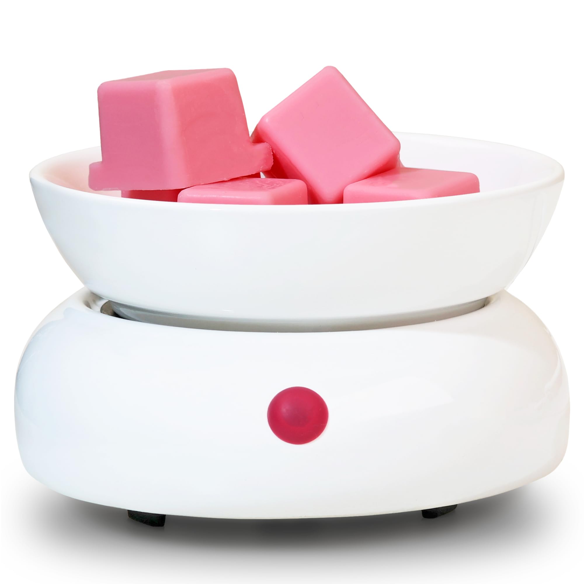 FRAGRANZA Electric Wax Melts Burner – White Ceramic Wax Melts Warmer 3 ...
