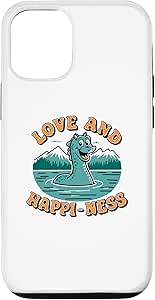 Amazon.com: iPhone 12/12 Pro Loch Ness Monster Pun, Love and Happi-Ness, Cryptid Nessie Case ...