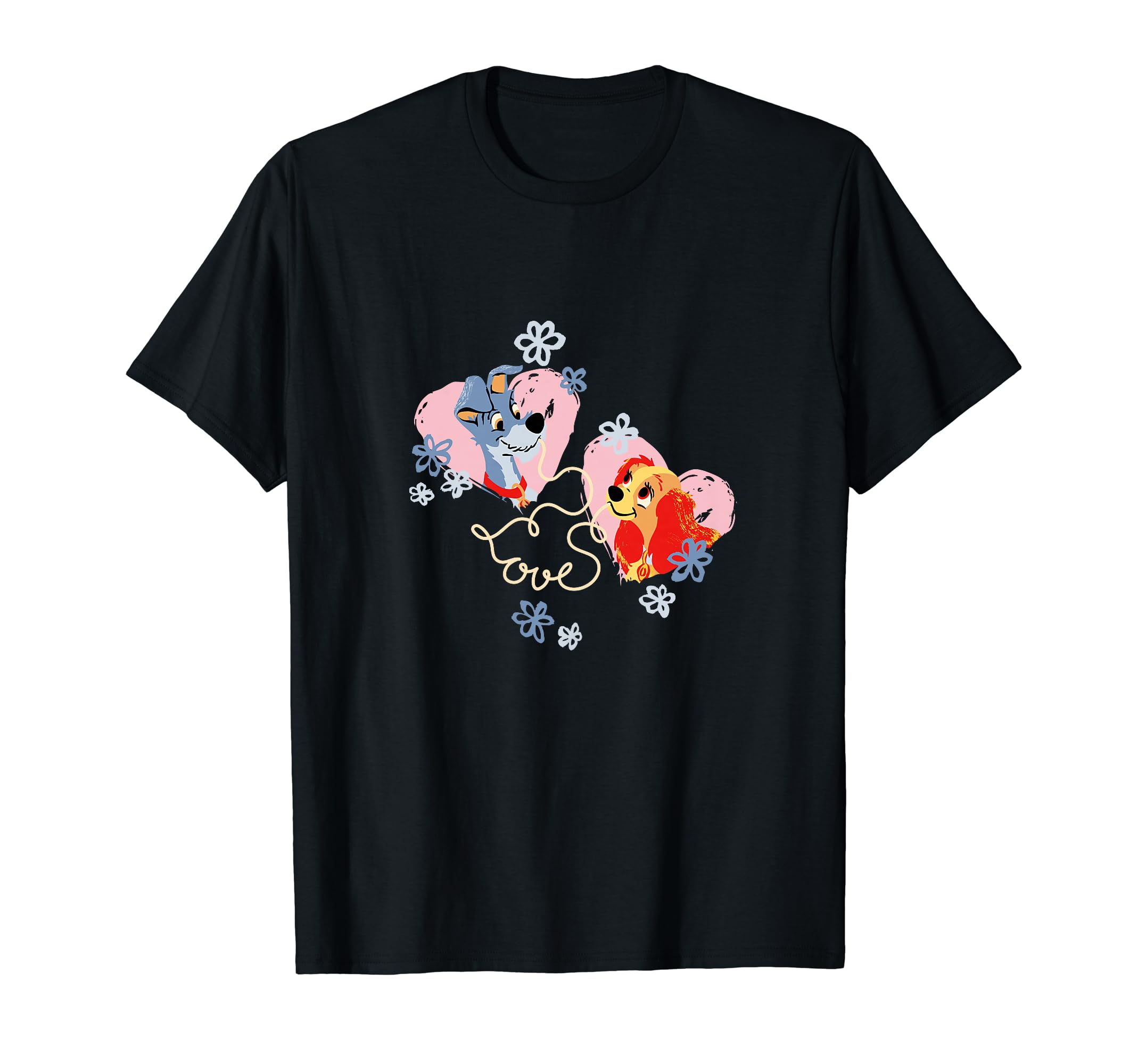 Amazon.com: Disney Lady and the Tramp Valentine's Day Love Spaghetti T ...