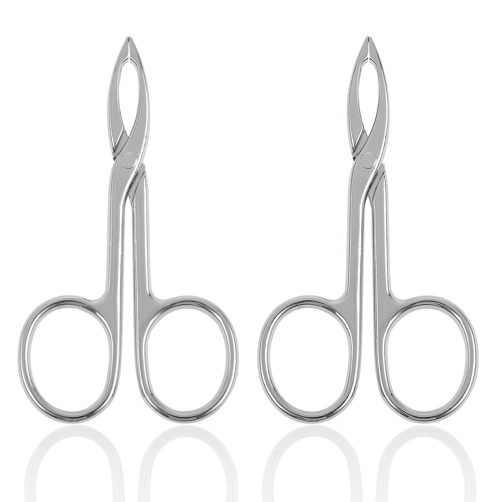 Amazon.com : WLLHYF 2 Pieces Eyebrow Scissor Handle Tweezer Plucker ...