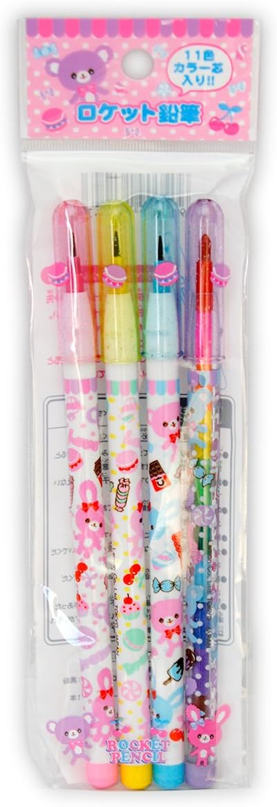 Amazon.com: Stacking Point Pencil and 10-color Pencil Set Japan Edition ...
