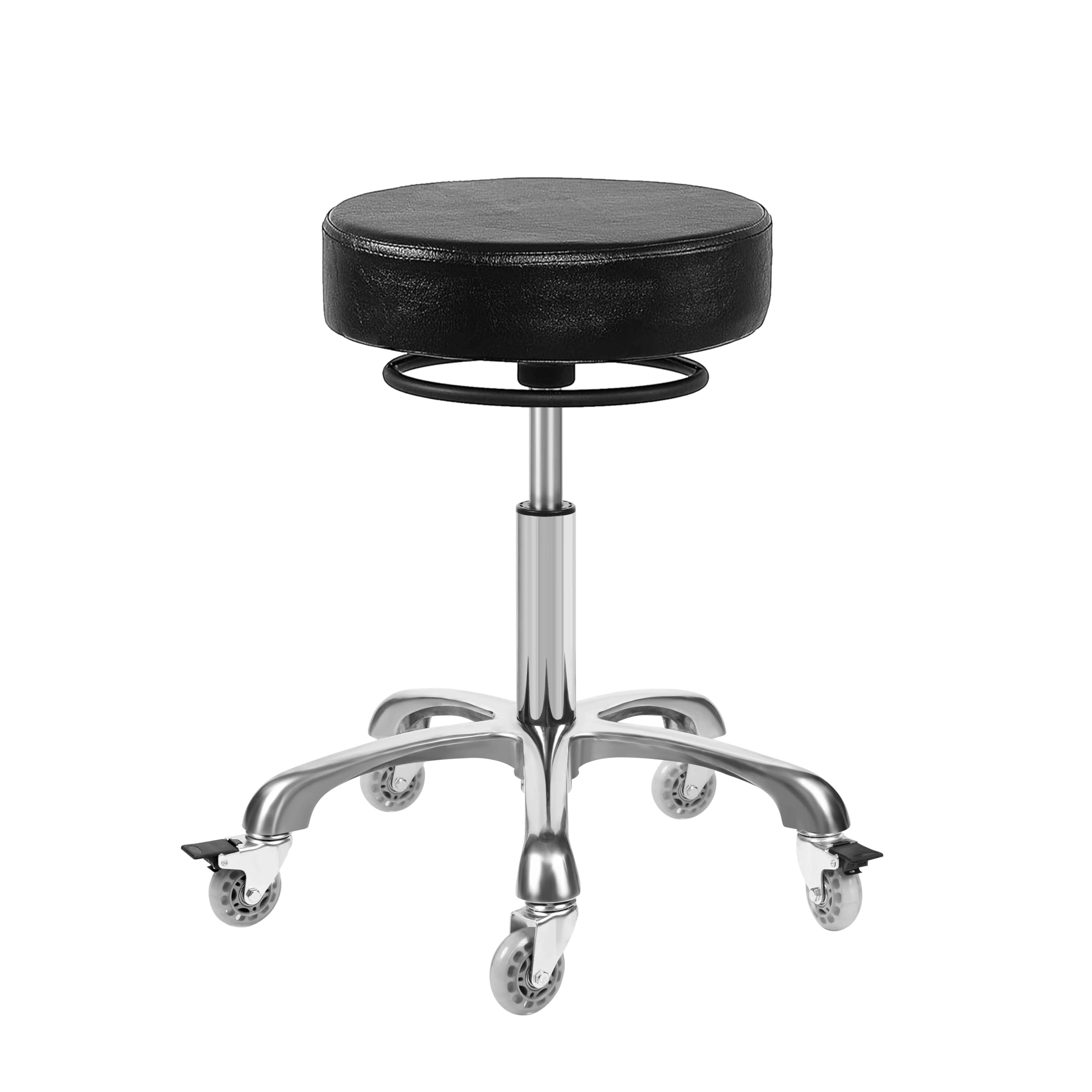 Amazon.com: McDooFly Round Rolling Stools with Wheels - Adjustable ...