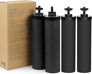 Amazon | BB9-2 ブラック浄水エレメントフィルター対応Berkey 浄水器交換用フィルター Travel、Royal ...