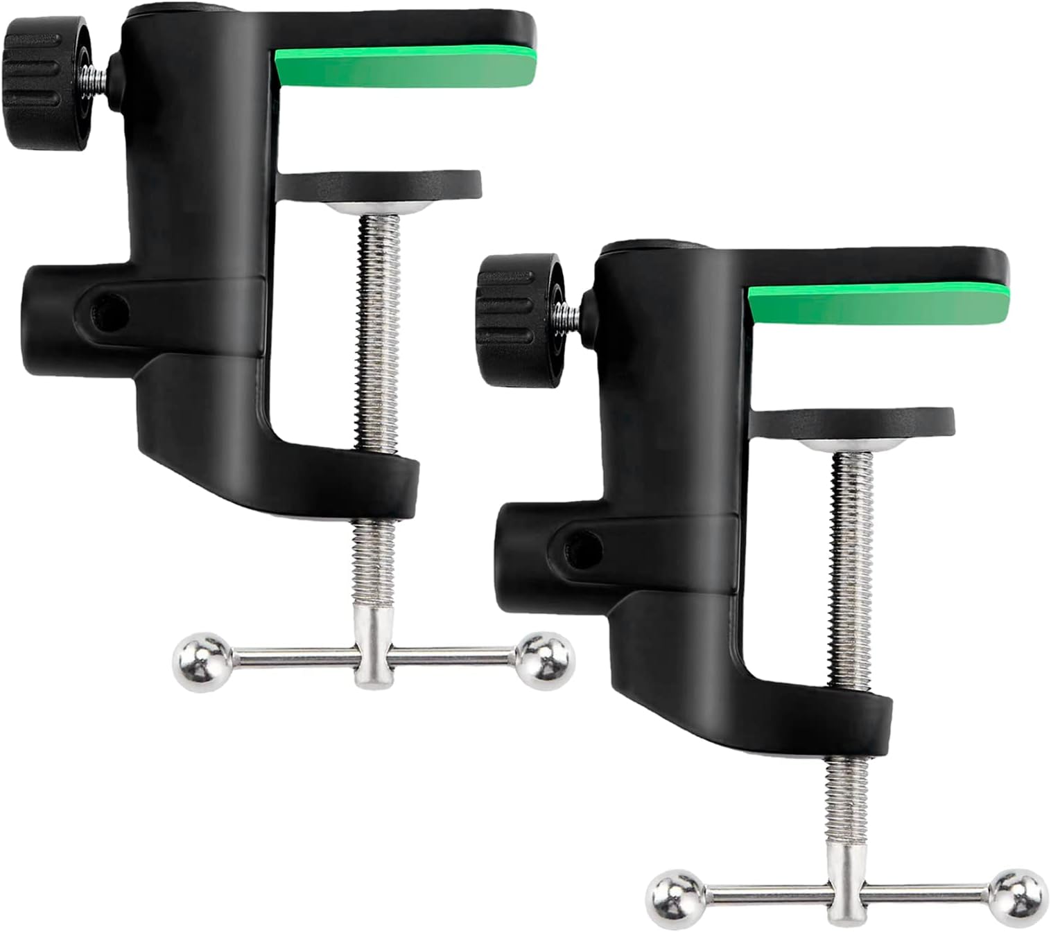 Amazon.com: 2 Pcs Desk Table Mount Clamp: Metal Mic Stand Desk, Mic Arm ...