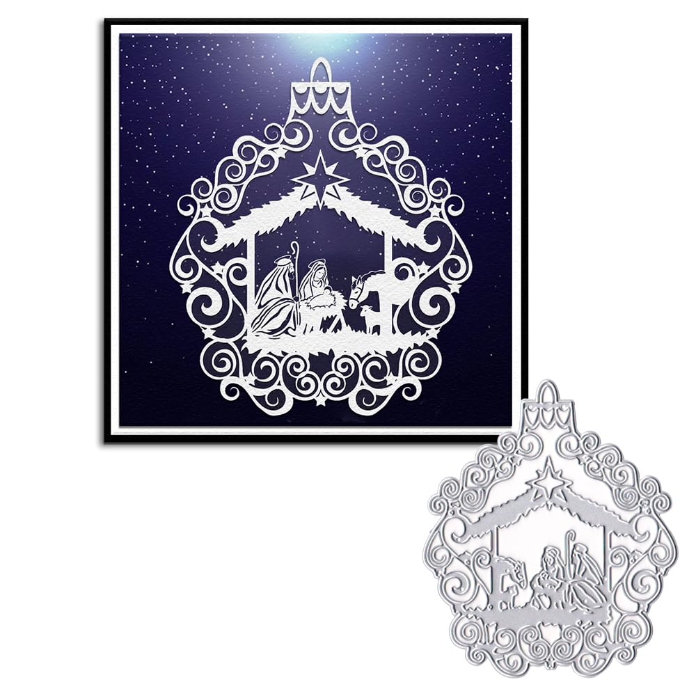 Snapklik.com : Christmas Nativity Scene Die Cuts For Card Making ...
