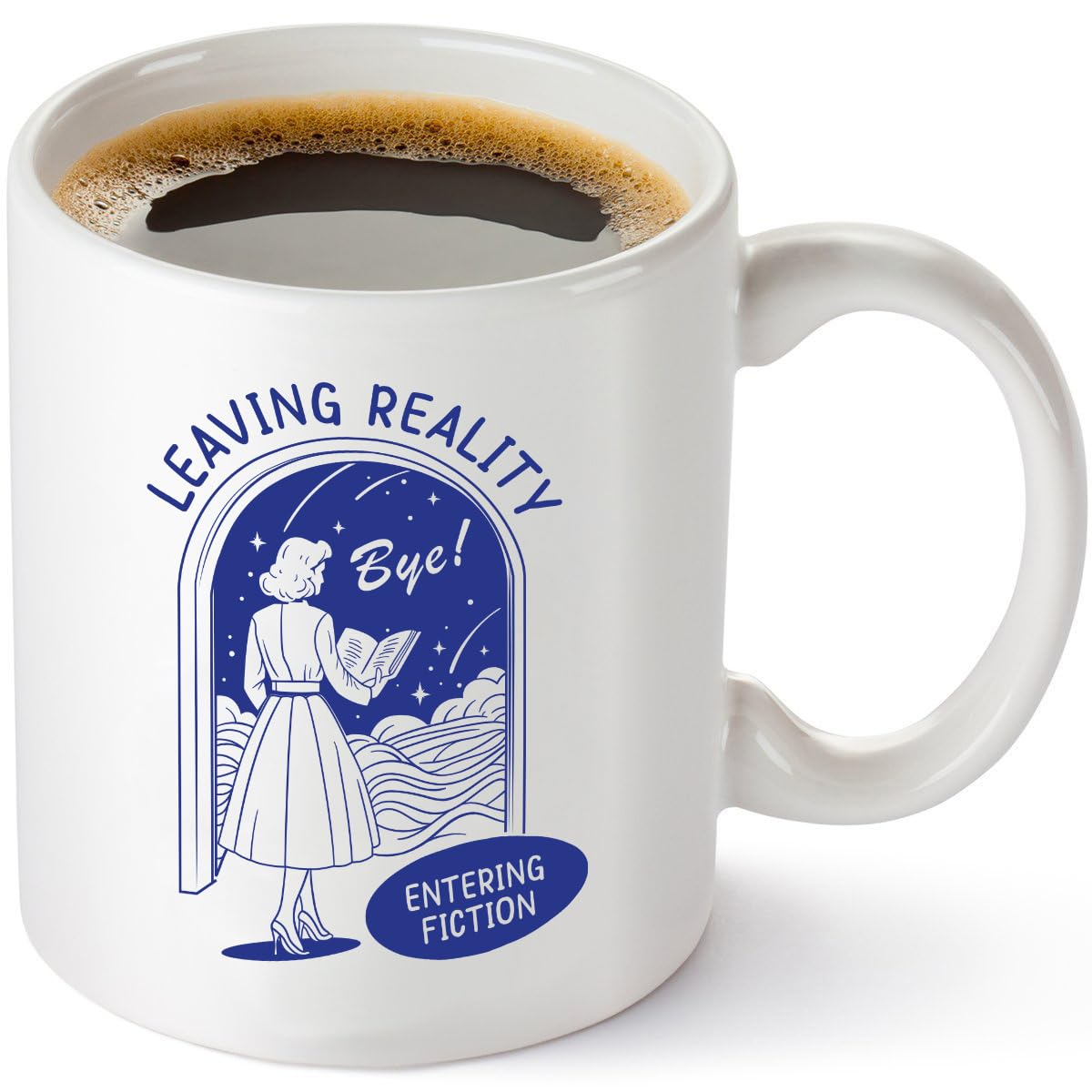 Amazon.com: Leaving Reality Entering Fiction - Book Lovers Gifts For ...