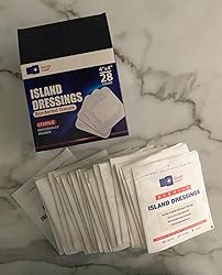 Amazon.com: GauzeCare Island Dressing 4x4 inch 28 Pcs| Individually Packed Sterile Pouches| 2x2 ...