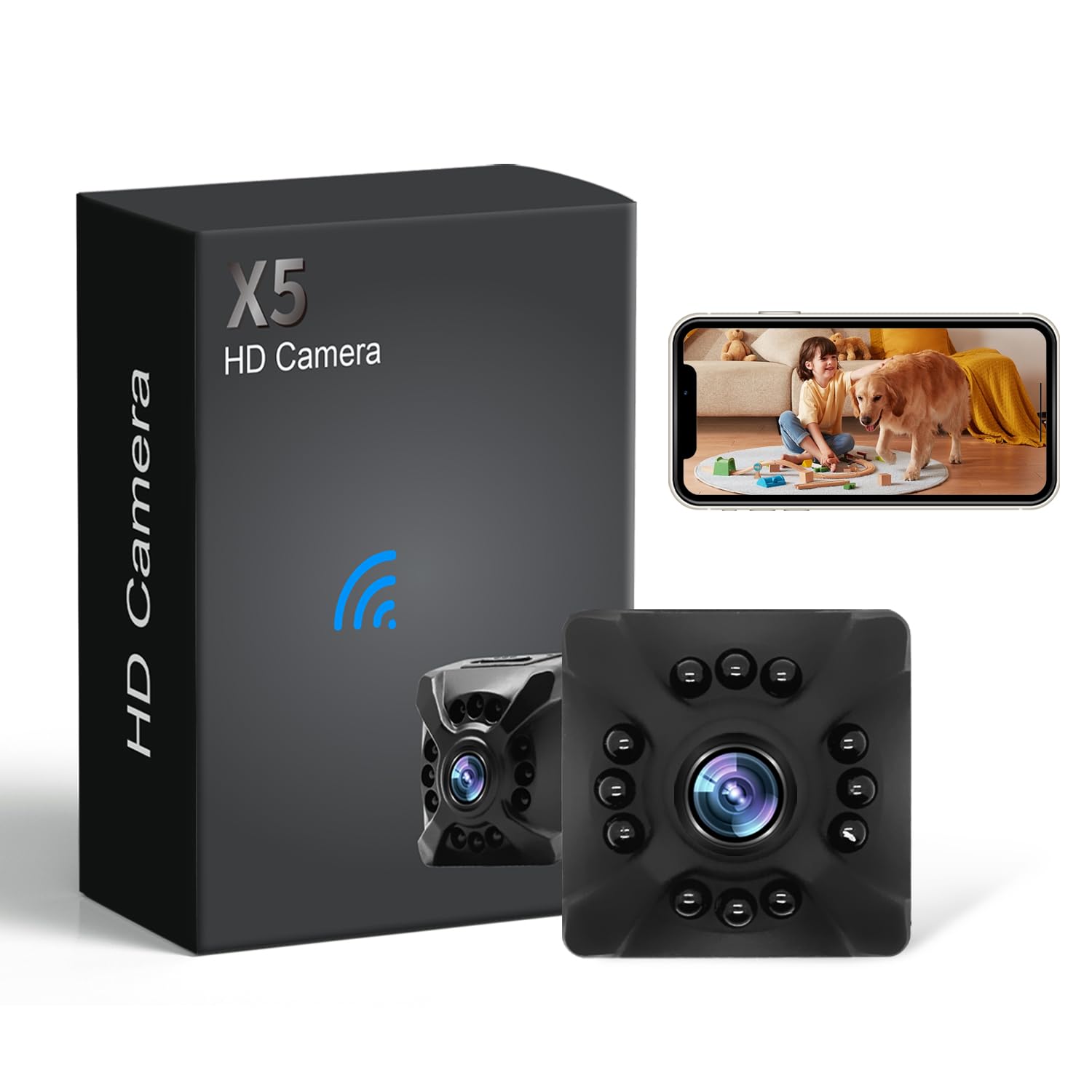 Amazon.com : Security Camera - WiFi Wireless Camera - Indoor Camera ...