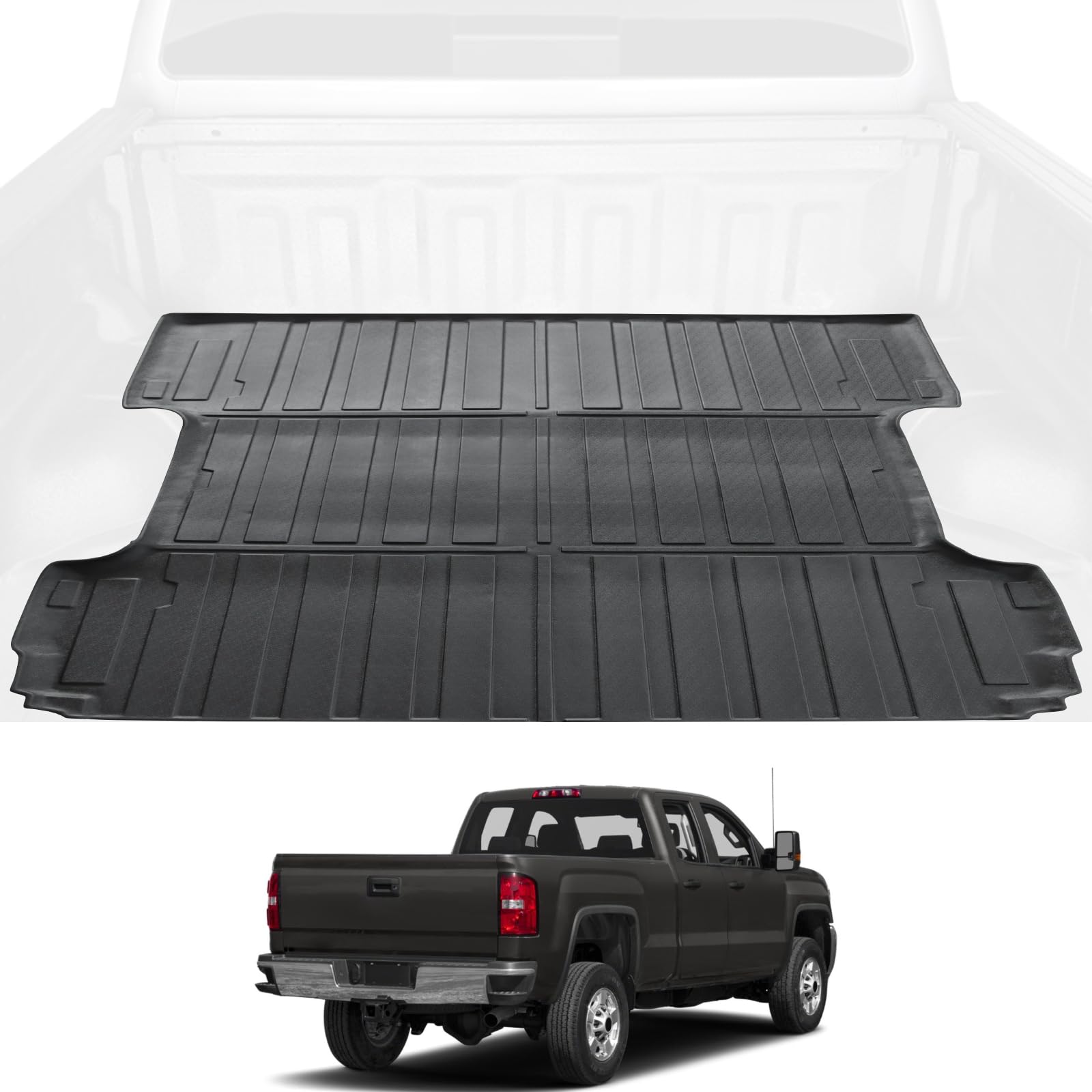 Amazon.com: 6.5 FT Truck Bed Mat Compatible with 2007-2018 Sierra ...