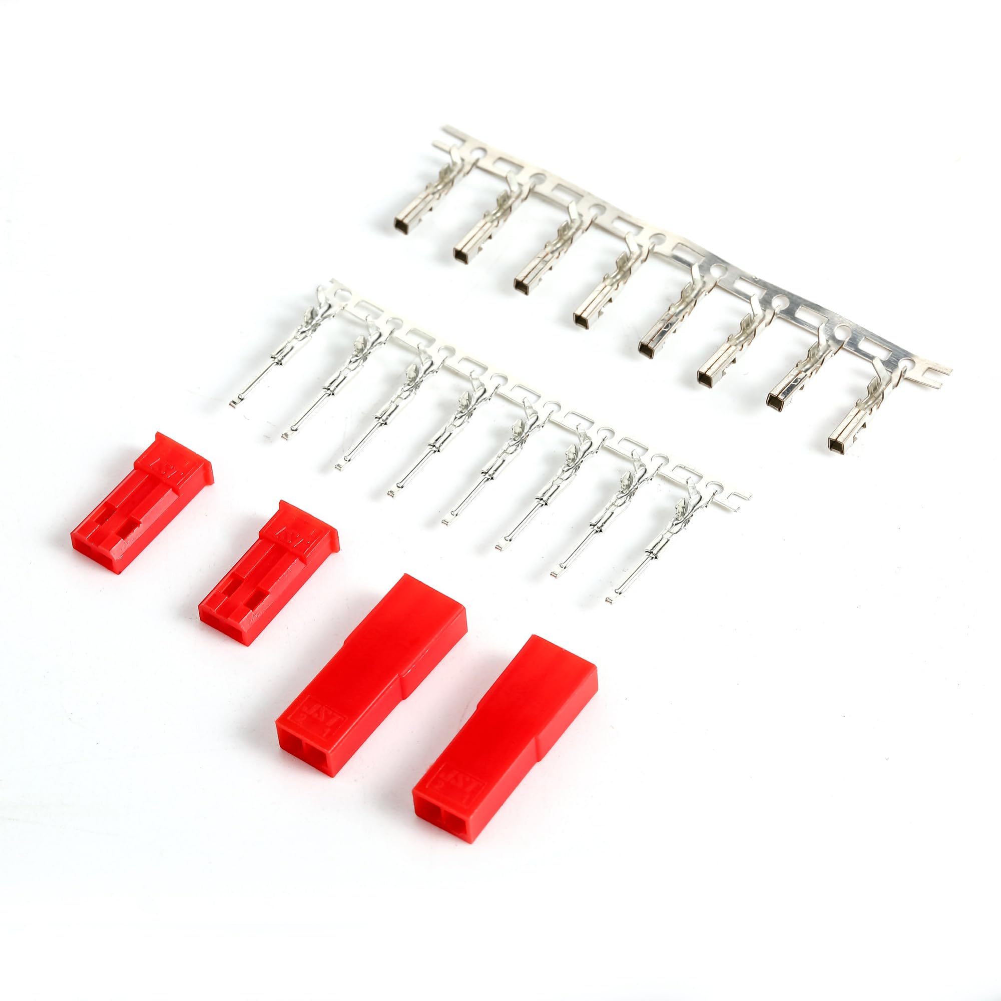 Snapklik.com : 360pcs SYP 2.54mm 2Pin Red Male Female Plug Housing ...