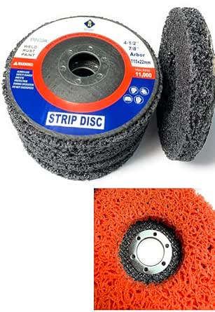SIGNI 4-1/2" x 7/8" Poly Strip Discs Stripping Wheel for Angle Grinder ...