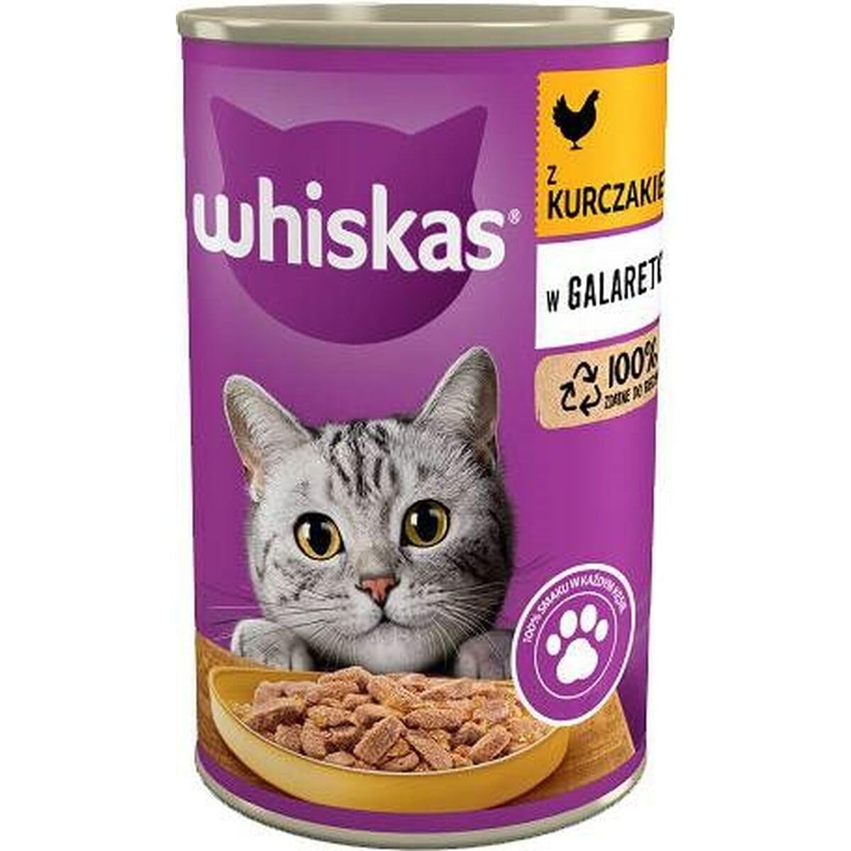 whiskas Chicken in Jelly Katzenfutter 400g: Amazon.de: Haustier