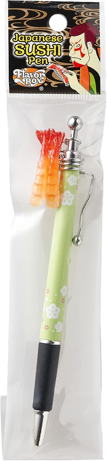Amazon.com : flavorbox（フレーバーボックス） Sushi Pen Green 10 Type ballpoint pen ...