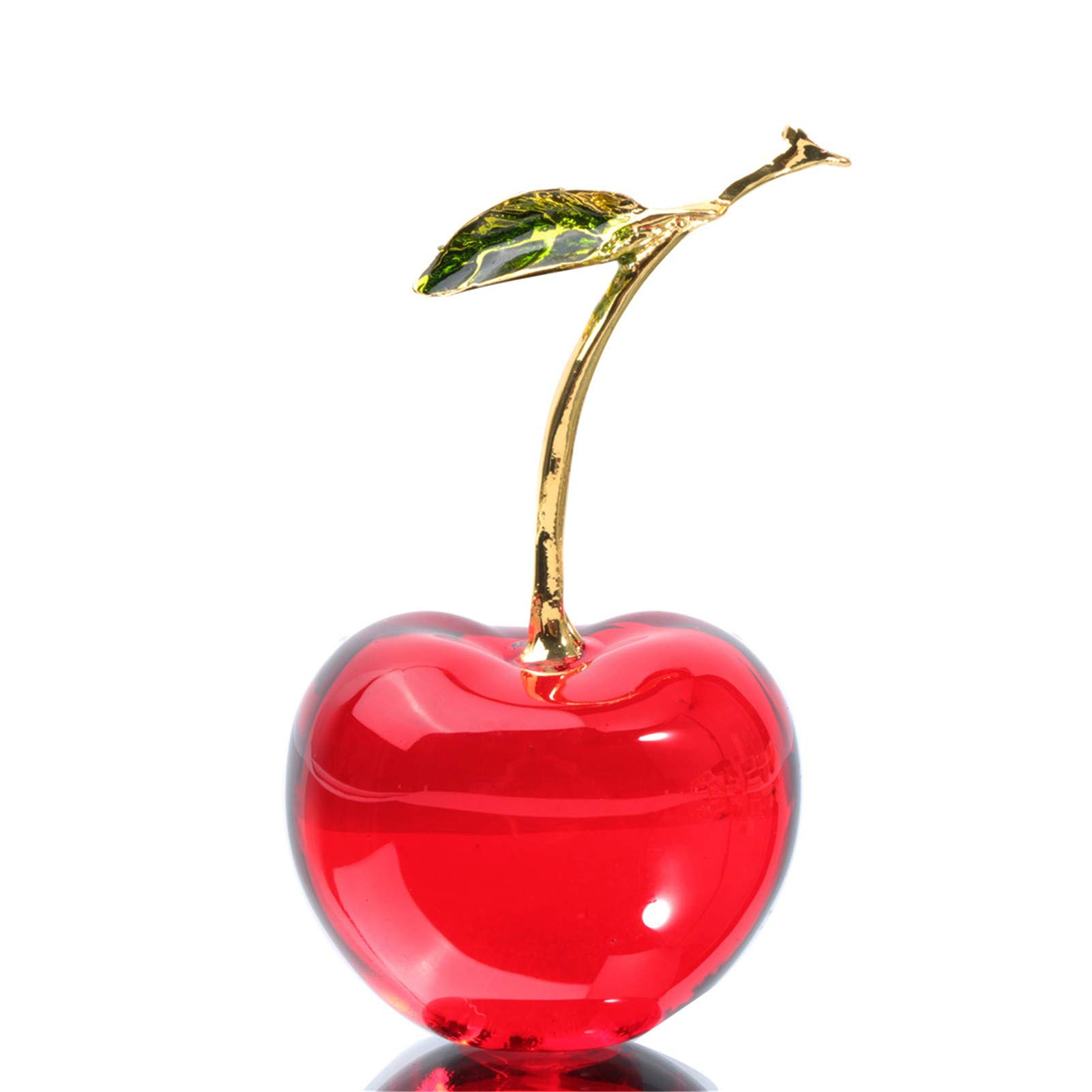 Amazon.com: Waltz&F Crystal Red Cherry Collectible Figurines Home ...