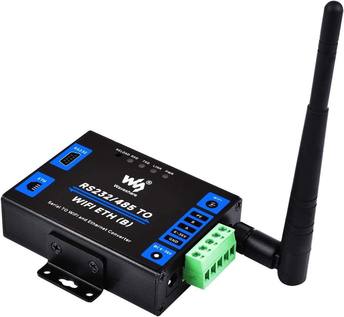 Amazon.com: waveshare RS232/485 to WiFi and Ethernet Converter Serial ...