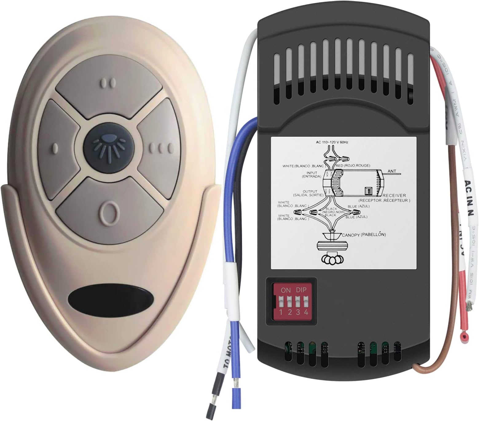 Amazon.com: CENMING Universal Ceiling Fan Remote Control Kit ...