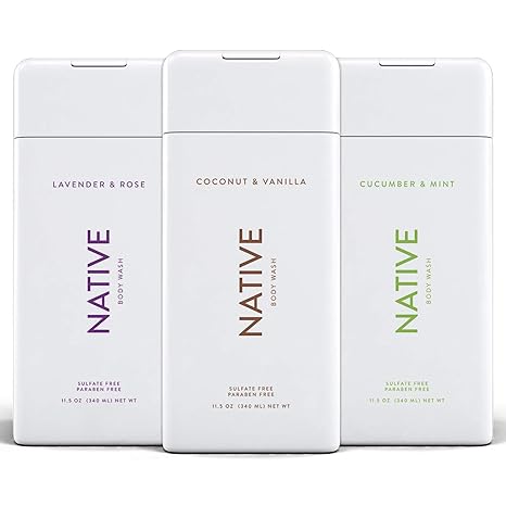 Amazon.com : Native Body Wash 3 Pack - Natural Body Wash Women & Men ...