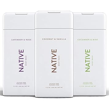 Amazon.com : Native Body Wash 3 Pack - Natural Body Wash Women & Men ...