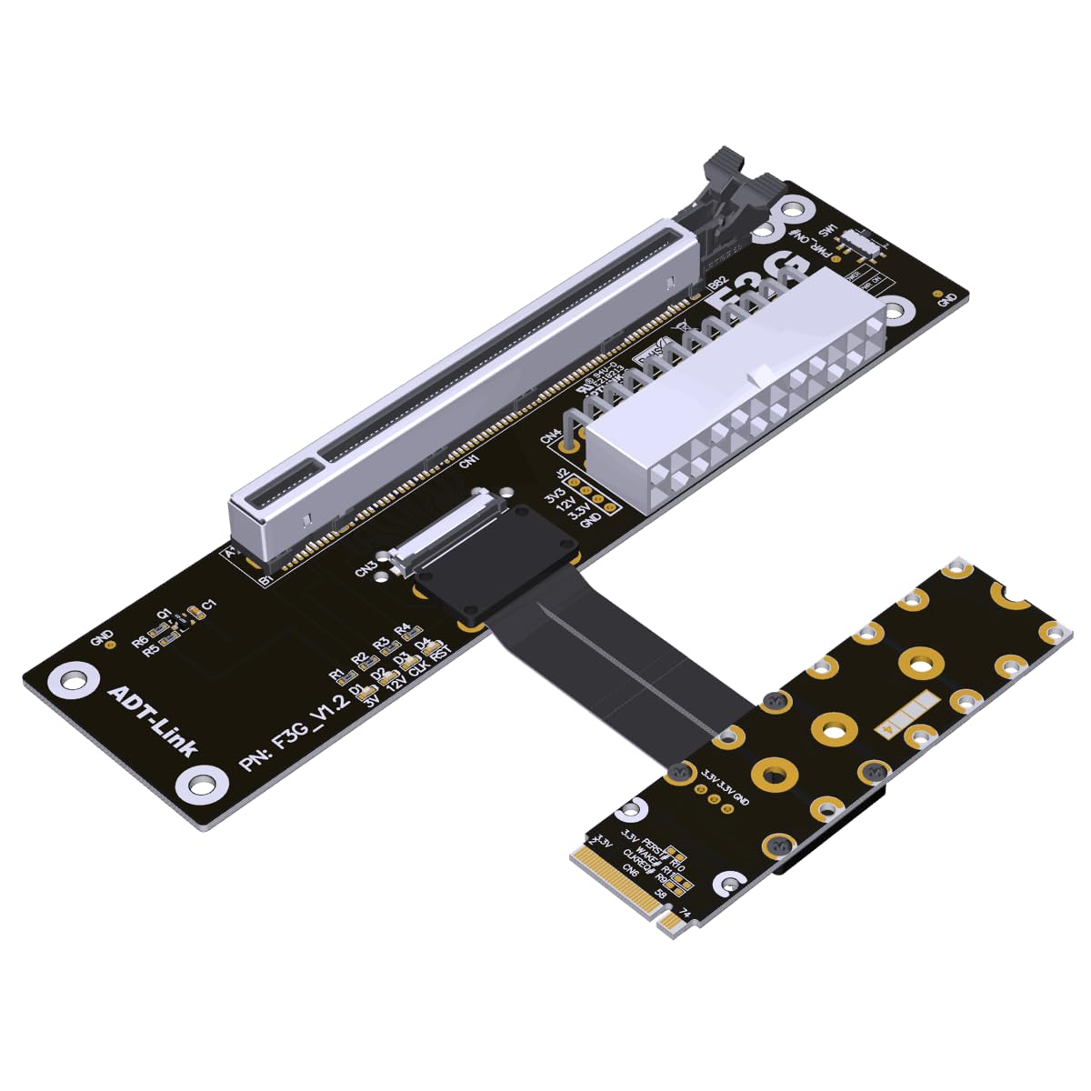 Amazon.com: ADTLINK PCIe 5.0 M.2 Nvme to x16 Extension Riser eGPU ...