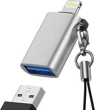 Amazon.com: iPhone OTG Adapter, USB 3.0 Female to Lightning Male ...