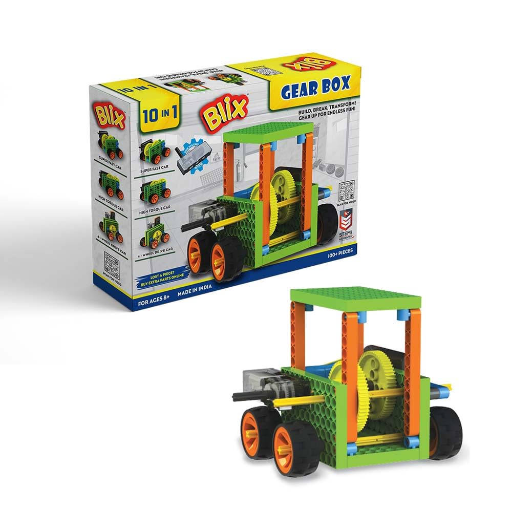 Blix Robotix - Gears, Science Kit, Educational DIY Building Set ...