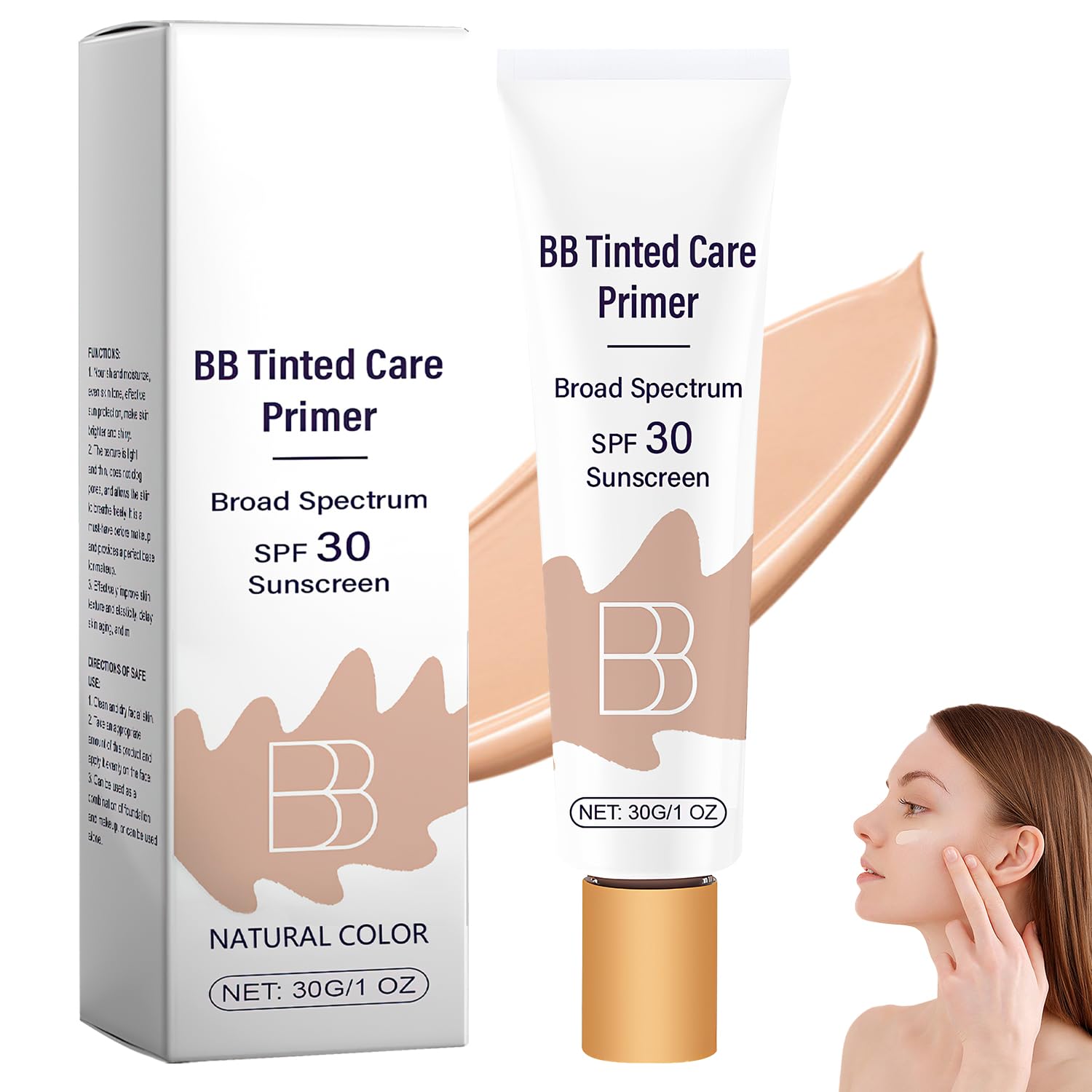 Amazon.com: BB Blur Tinted Moisturizer SPF 30,BB Tinted Care Primer,BB Cream Tinted Moisturizer ...