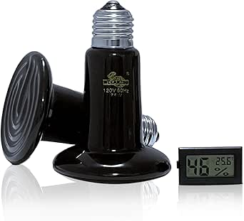 Amazon.com : MCLANZOO Ceramic Heat Emitter 75W 2 Pack,Reptile Heat Lamp ...