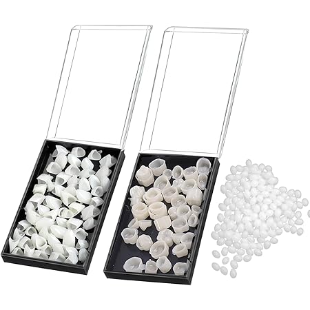 Amazon.com: Dental Temporary Fake Tooth Cap Crown Veneers, 120 Pieces ...
