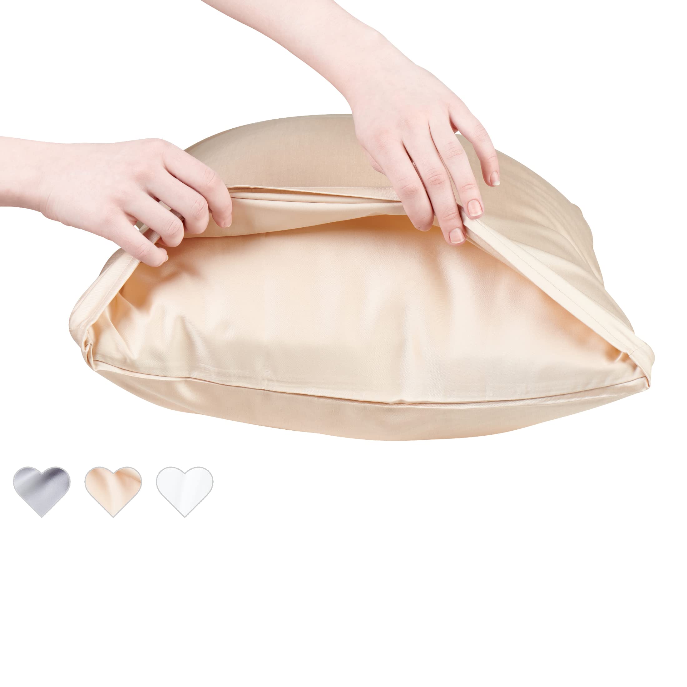 Amazon.com: Anti-Acne Copper Pillowcase - Cooling Viscose Pillow Case ...