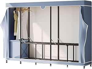 Amazon.co.jp: Folding Wardrobe Easy to Assemble Portable Removable ...