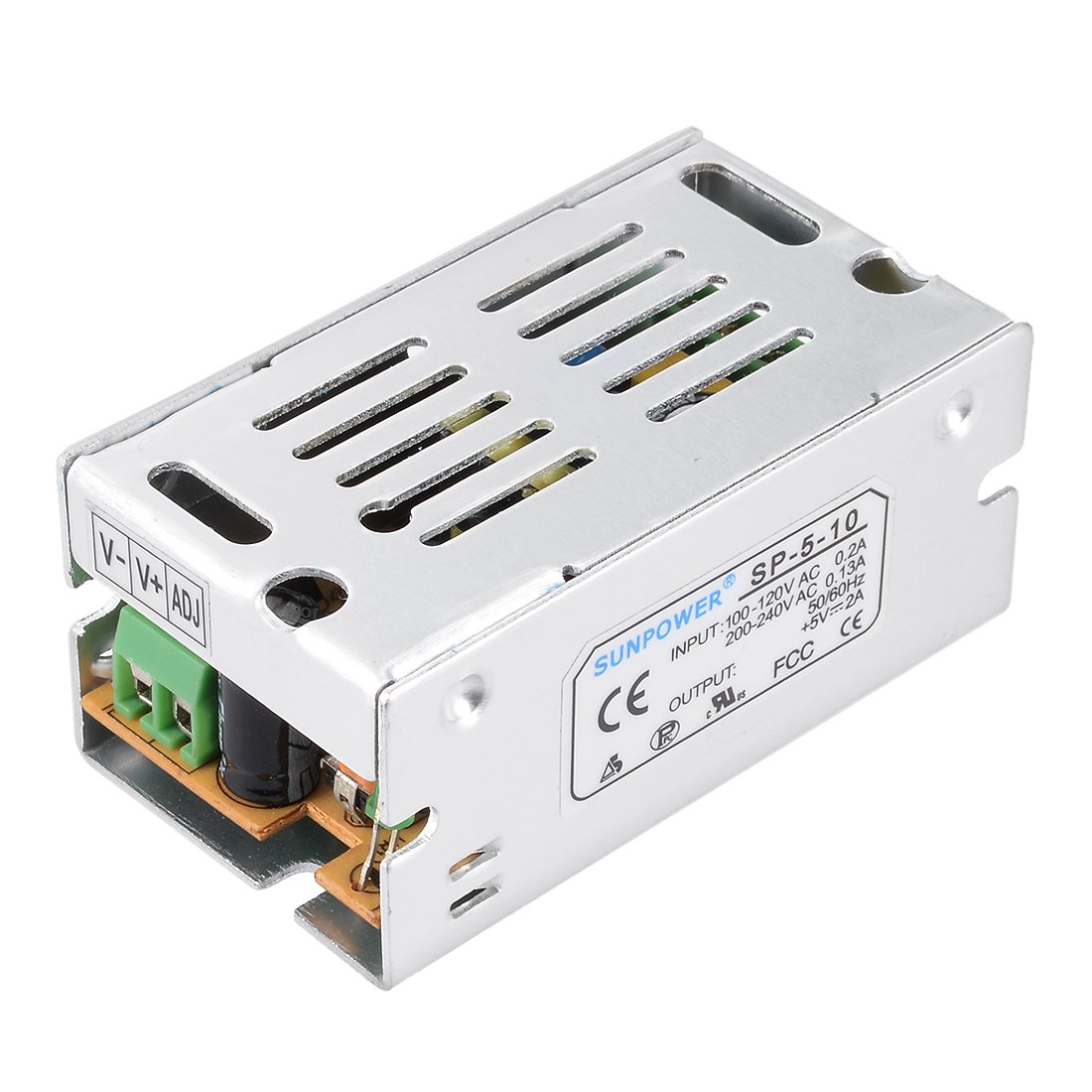 Amazon.com: uxcell AC 100-120V/200-240V to DC 5V 2A 10W Switching Power ...