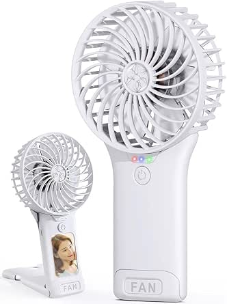 Amazon.co.jp: Handy Fan Portable Fan, Ultra Lightweight Design of 108G ...
