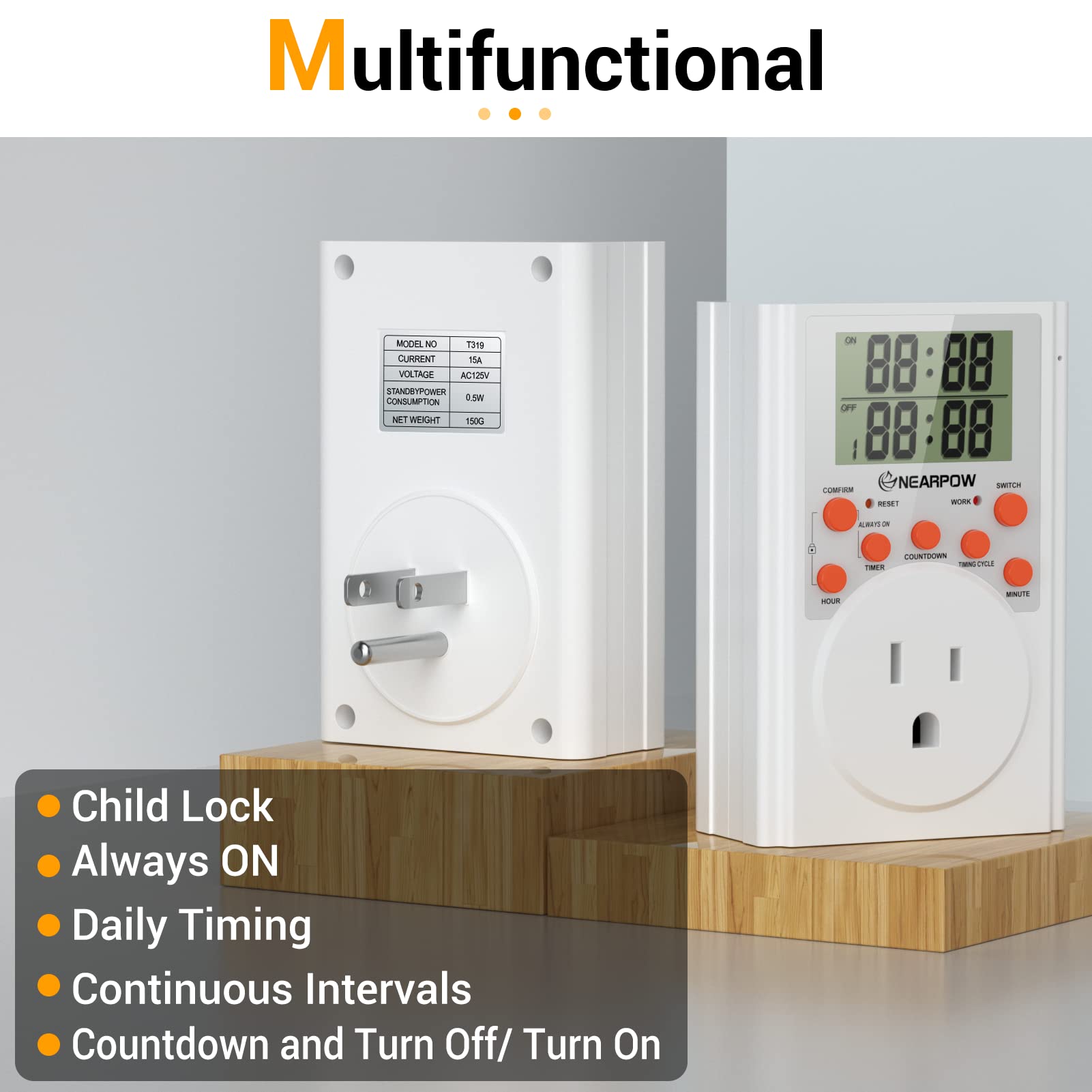 Snapklik.com : Timer Outlet, Nearpow Multifunctional Infinite Cycle ...