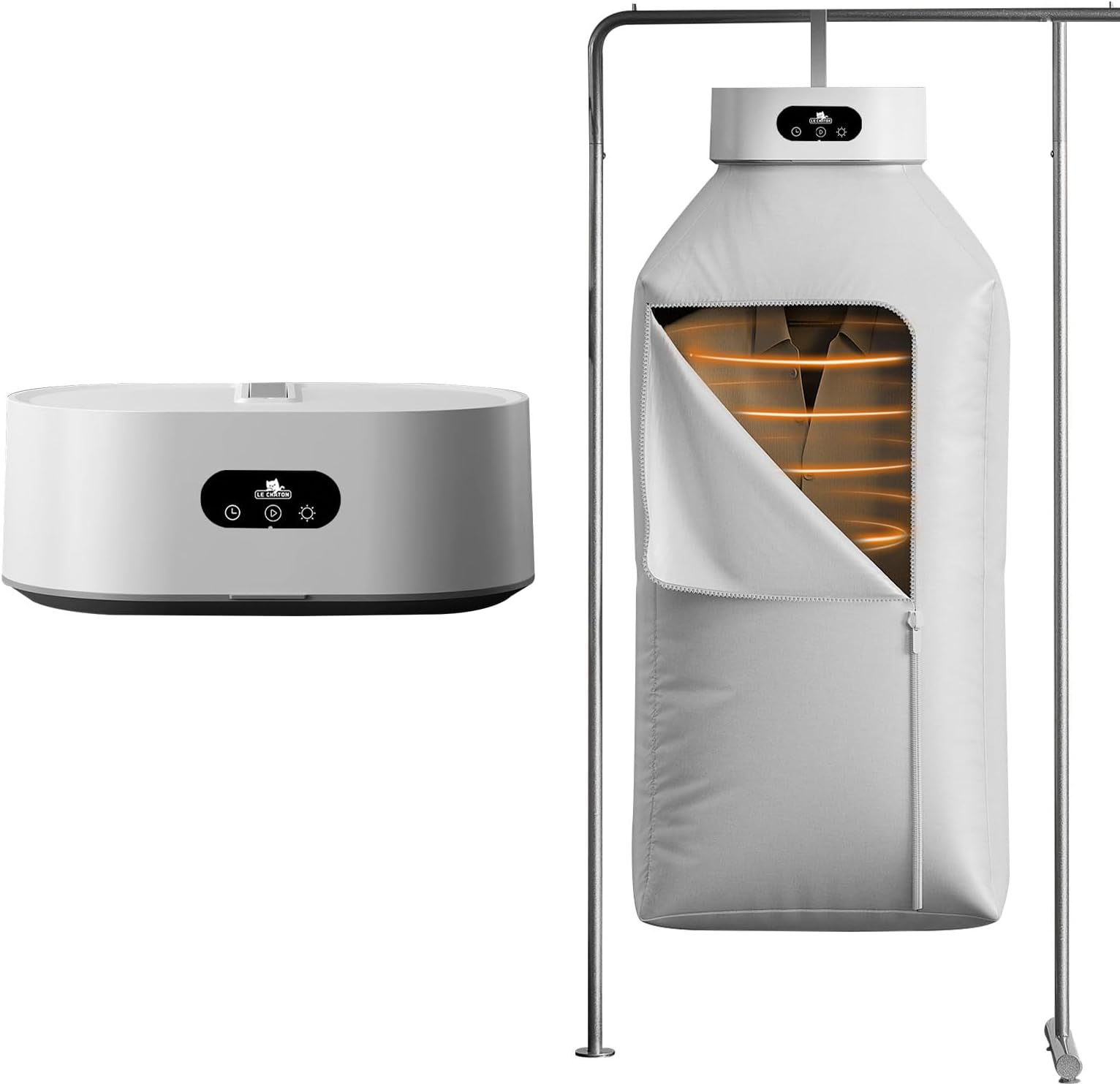 LMYDIDO Electric Clothes Dryer Indoor, 1200W Portable Heated Clothes ...