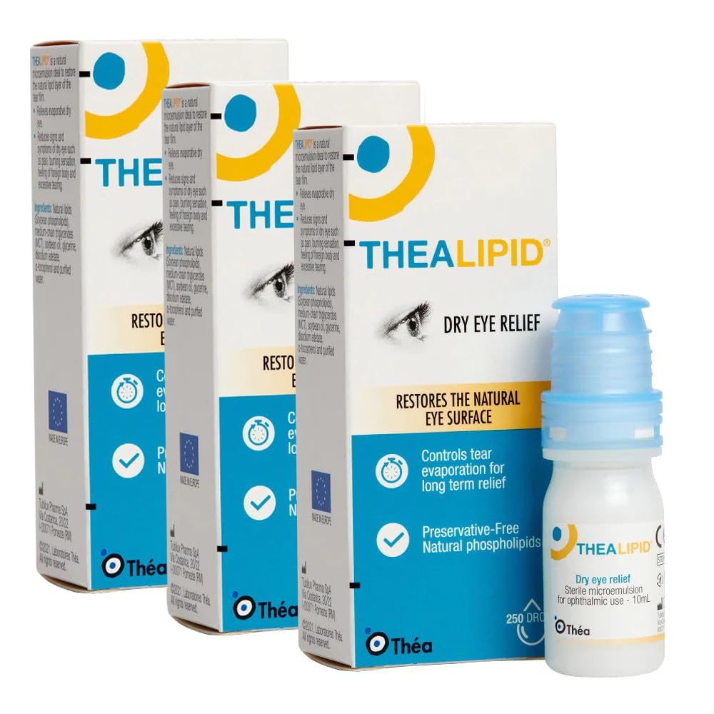 Buy TheaLipid Dry Eye Drops - Preservative-Free, Lubricating ...