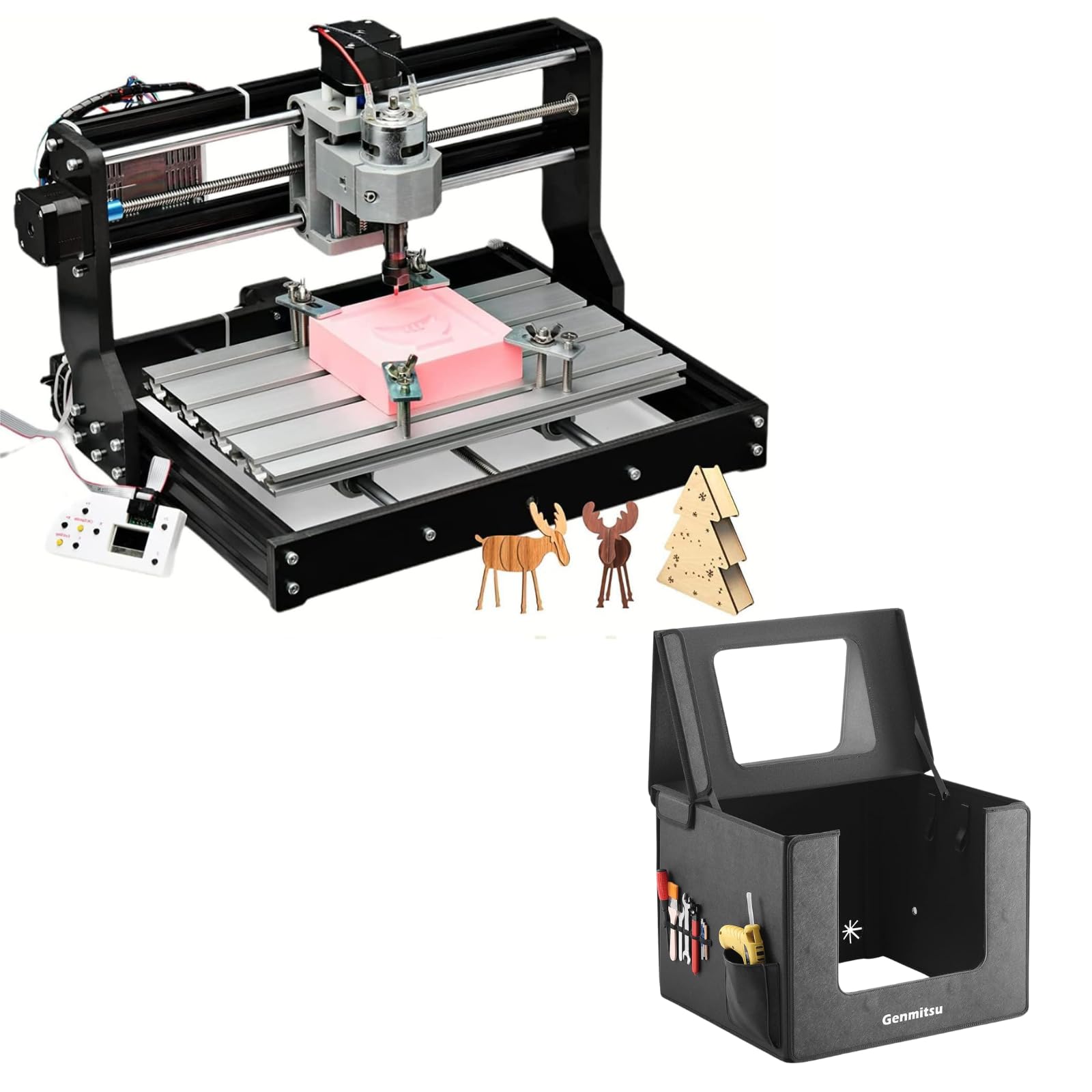 Genmitsu CNC 3018-PRO Router Kit + KABA Fold CNC Enclosure for CNC ...