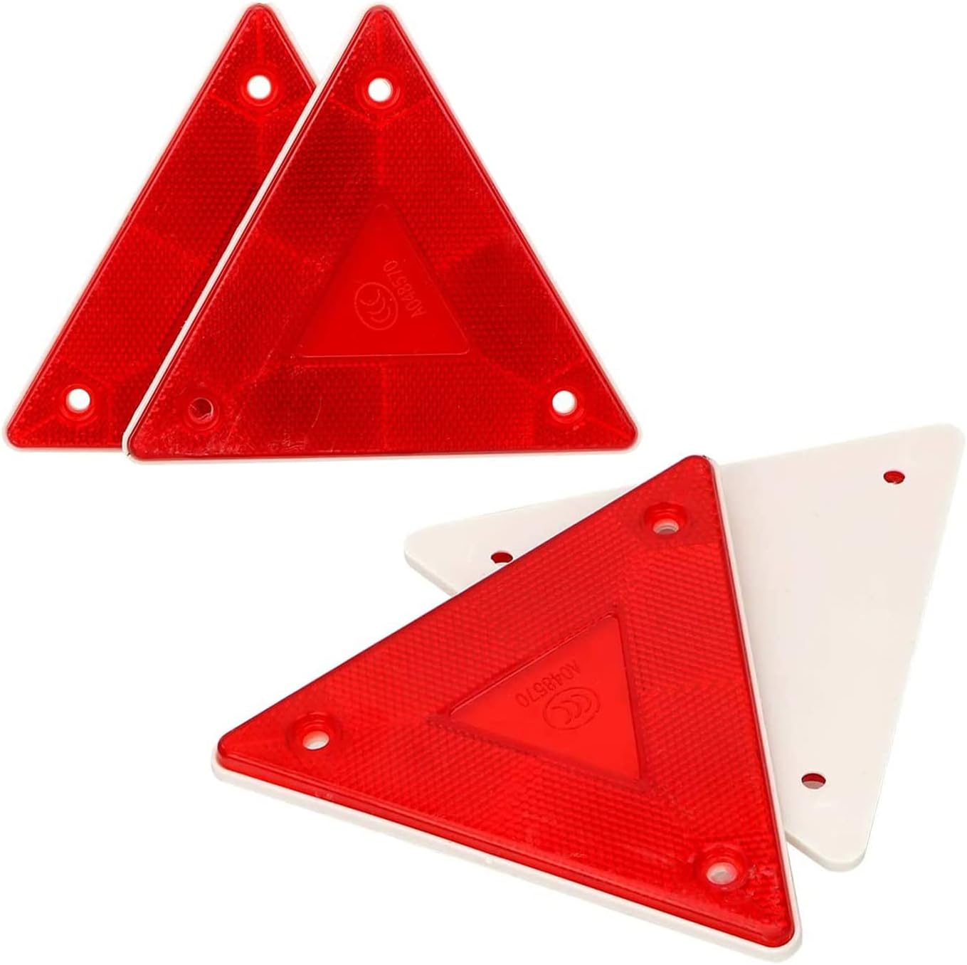 Amazon.com: Slow Moving Vehicle Sign, 4 Pack Reflector Vehicle Triangle ...