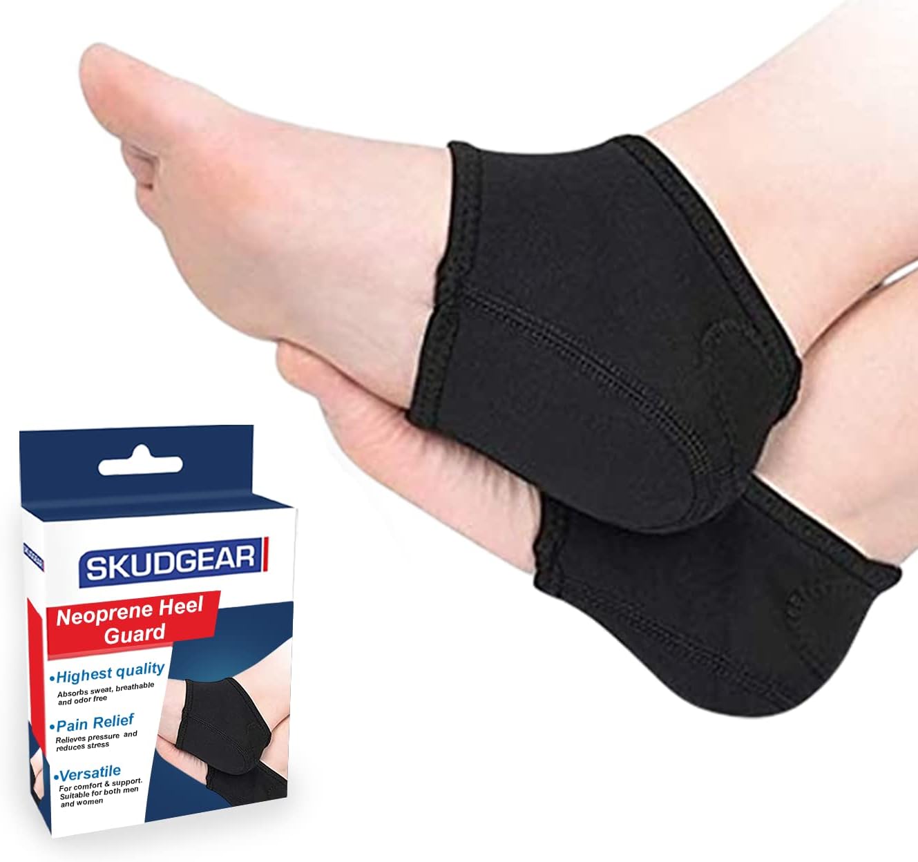 Skudgear Neoprene Heel Guard - 1Pc (Black) | Heel Protectors | premium ...