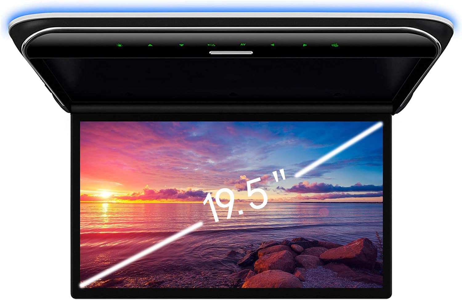 Amazon.com: ZBARK 19.5" car Overhead Flip Down Monitor Screen Dispaly ...