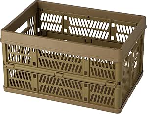 Amazon｜コーナン オリジナル LIFELEX 折りたたみコンテナ ベージュ KO14-9196 使用時 (約) :幅312×奥行443×高さ240 (mm)｜収納ケース・ボックス オンライン通販