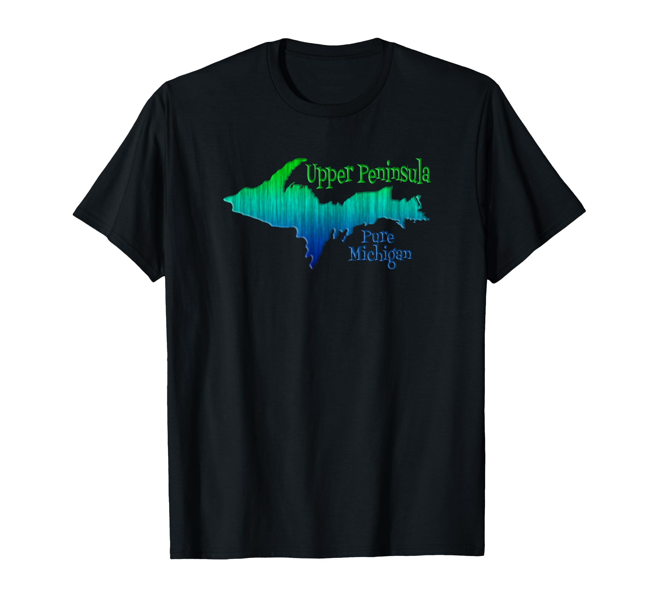 Amazon.com: UP Upper Peninsula Michigan Ombre Yoopers 906 T-Shirt ...