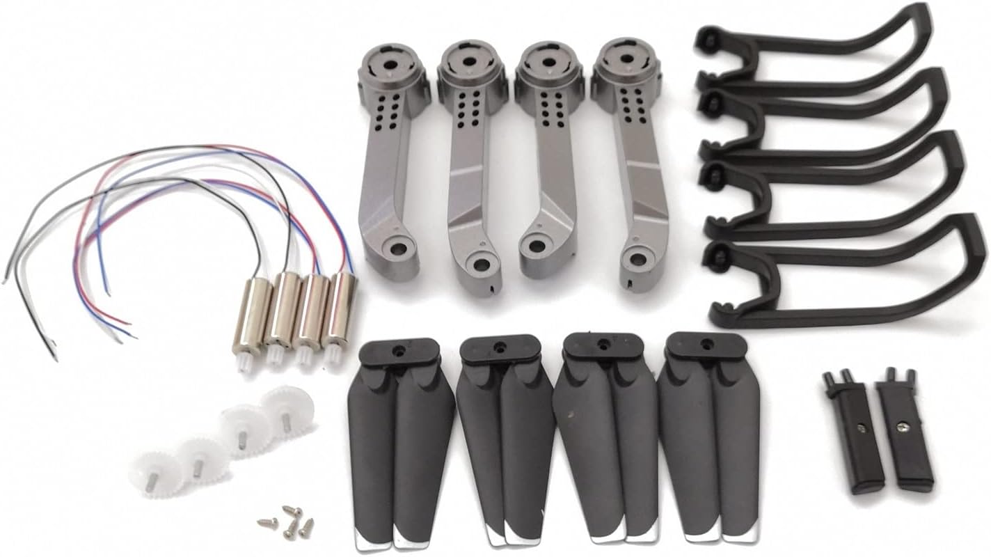 Amazon.com: RC Drone Spare Parts Motor Engines Foldable Arm Gears ...