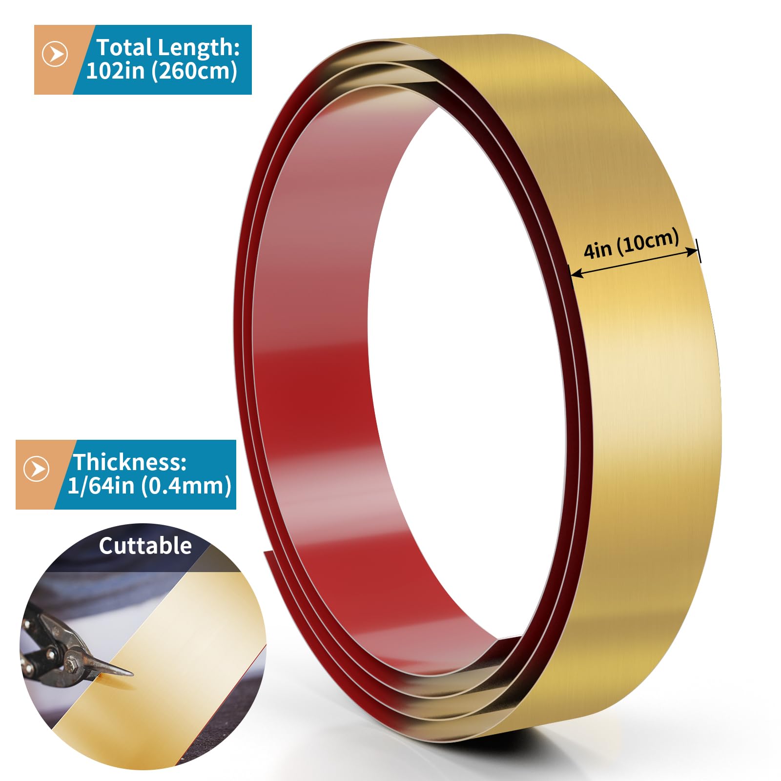 Snapklik.com : Sanbege Stainless Steel Toe Kick Cover, 4" X 102 ...