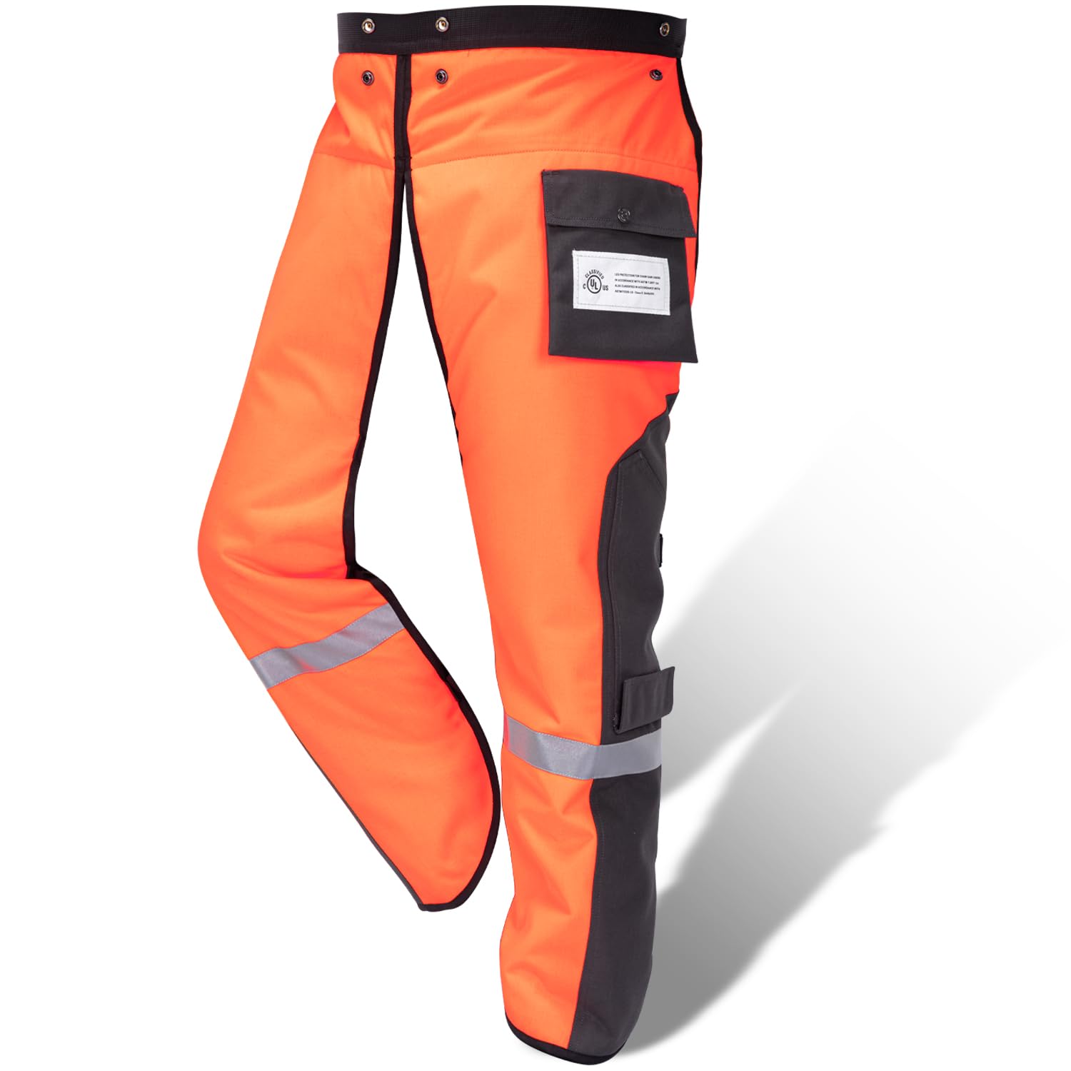 YARDMARIS Chainsaw Chaps, Chain Saw Apron Chaps with Pocket, Orange Hi ...